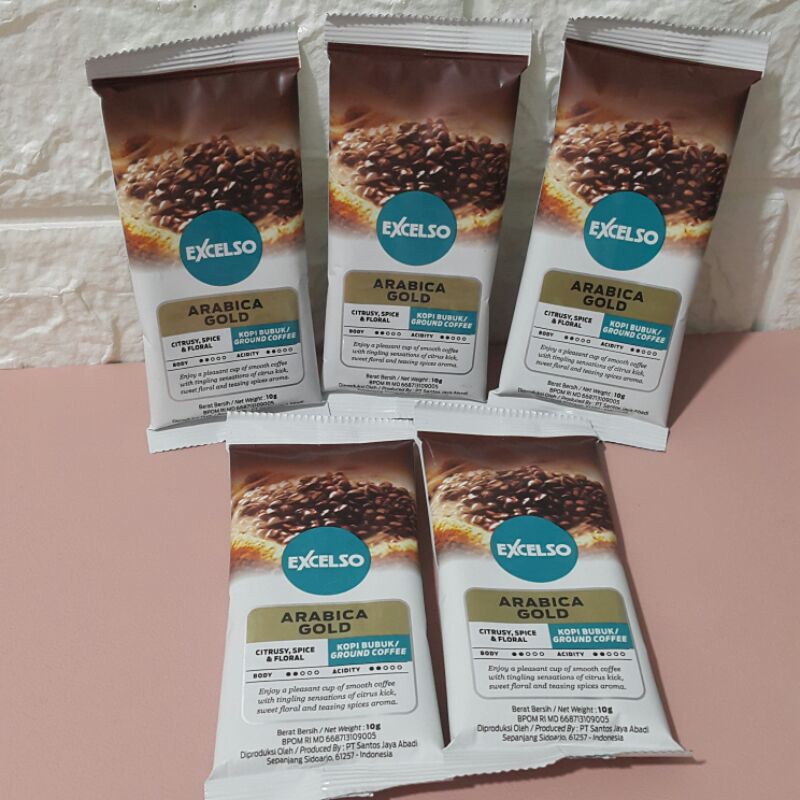 Jual Excelso Arabica Gold Kopi Coffee Sachet | Shopee Indonesia