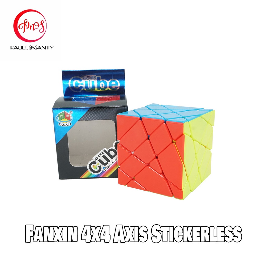 Jual Rubik Axis Fanxin 4x4 Axis Cube Stickerless ORIGINAL | Shopee ...