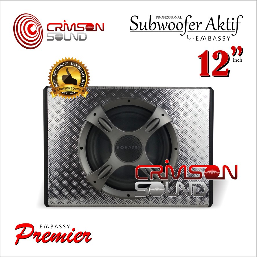 Jual SUBWOOFER AKTIF 12 inch Embassy EMS-1211 | Shopee Indonesia