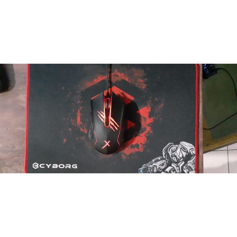 Jual BUNDLING GAMING MOUSE JETE X MSX1 SERIES + CYBORG MOUSEPAD CMP-10 ...