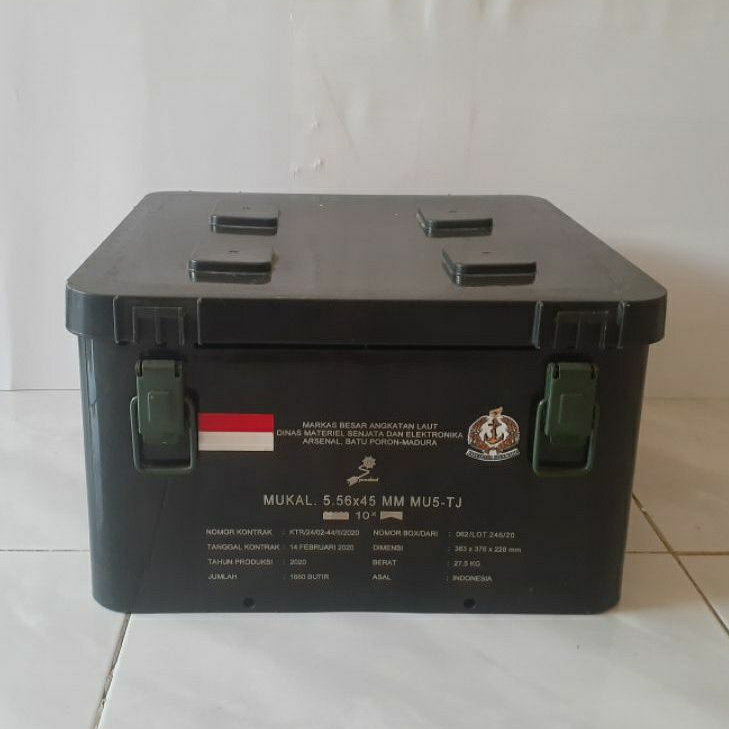 Jual Kotak box amunisi bekas PINDAD plastik serbaguna Indonesia|Shopee ...