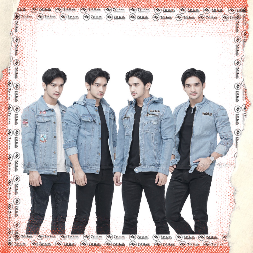 Jual Jaket Jeans Denim Zoza Light Blue Kombinasi Sobek dan Bordiran ...