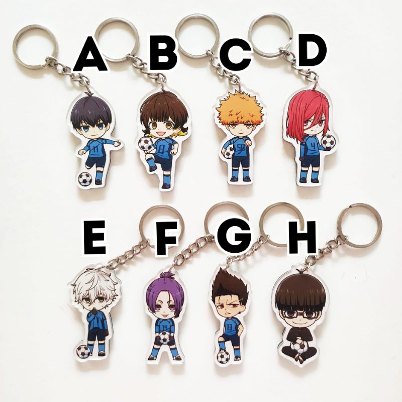 Jual Keychain Anime Blue Lock 1 Isagi Bachira Kunigami Chigiri Nagi Reo ...