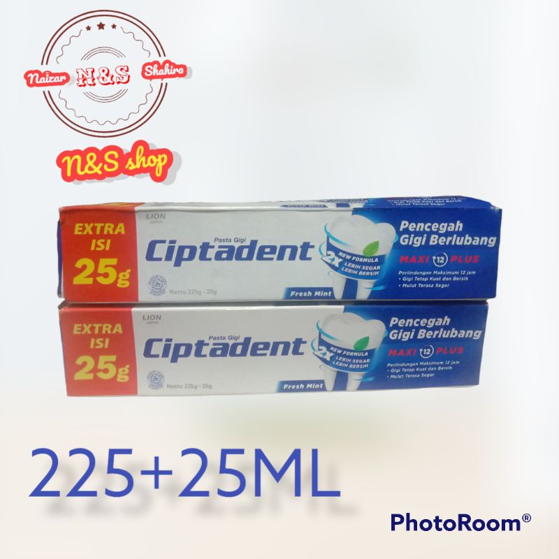 Jual ciptadent pasta gigi 225+25ml | Shopee Indonesia