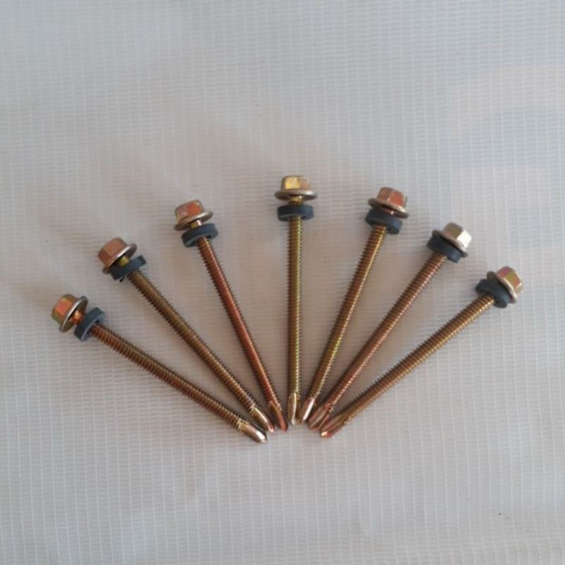 Jual BAUT ROOFING/ BAUT RUPING 12 X 70 (7cm) Indonesia|Shopee Indonesia