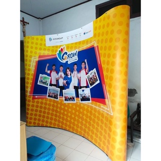 Jual Backwall Portable 3x3 Curve / backwall backdrop pameran lengkap ...