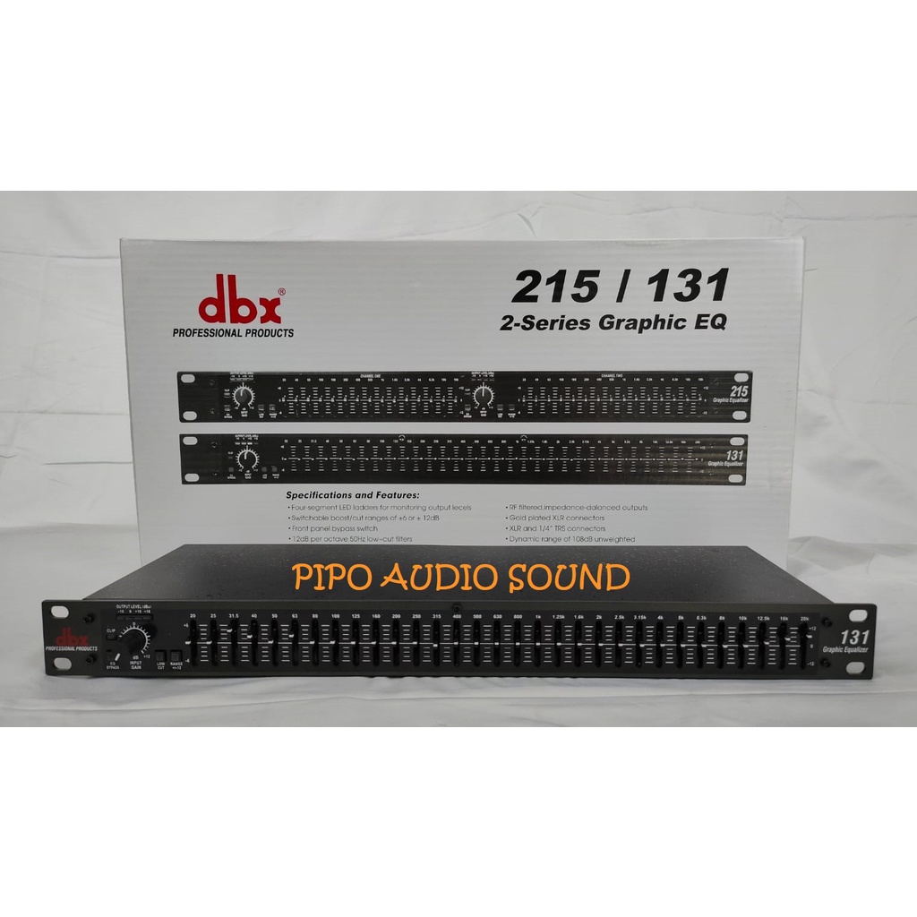 Jual Equalizer DBX 131SUB / 131+ SUBWOOFER / EQ DBX 131 +SUB (1 x 31 band ) | Shopee Indonesia