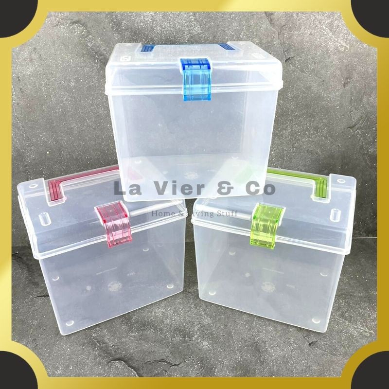 Jual Tempat Penyimpanan Kotak 3,1 L Besar Transparan Plastik Serbaguna ...