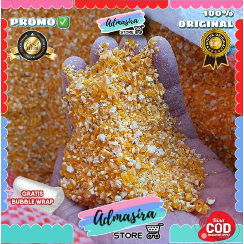 Jual MENIRAN Jagung Giling JAGIL pecah 1 kg Jagung pakan ternak ayam ...