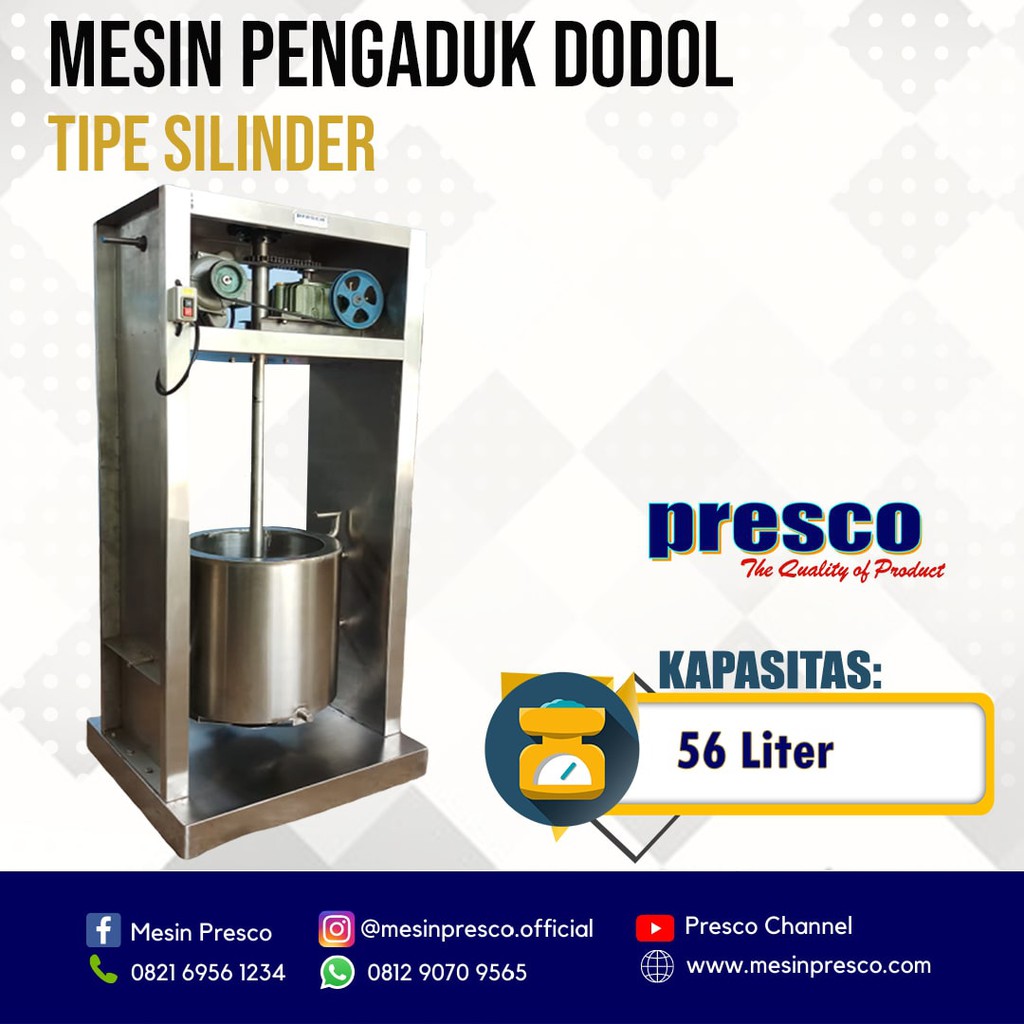 Jual Mesin Pembuat Dodol PRESCO - Model Cylinder | Shopee Indonesia