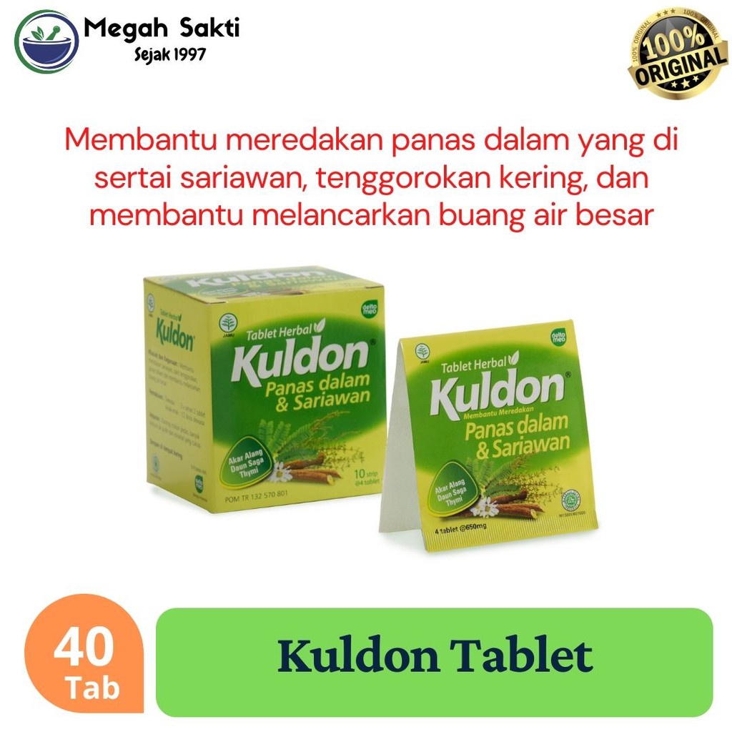 Jual Obat Herbal Sariawan & Panas Dalam KULDON Tablet | Shopee Indonesia