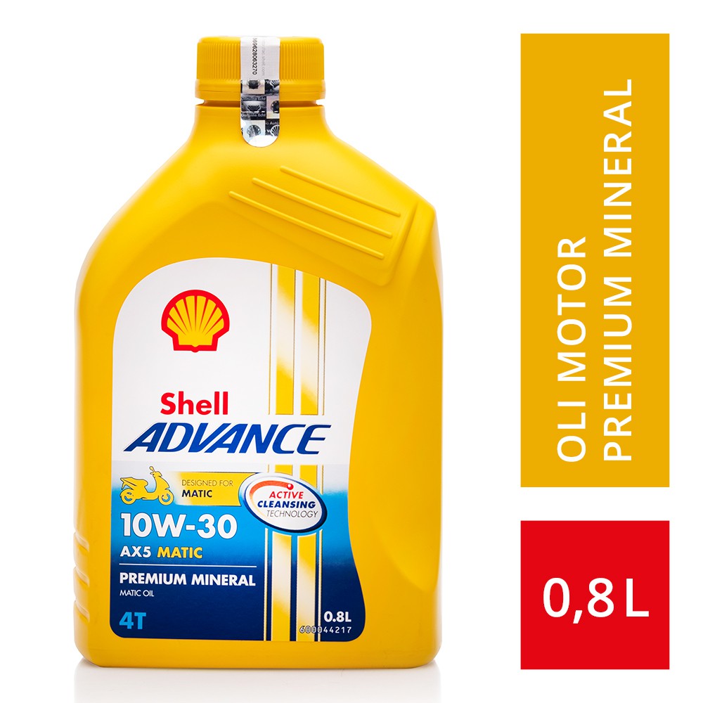 Shell Advance AX5 Scooter 10W-30 (0.8L) Oli Motor | Shopee Indonesia