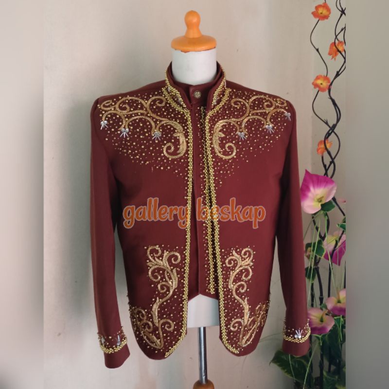 Jual Beskap solo / beskap jawa / hewes / beskap pengantin jawa | Shopee ...