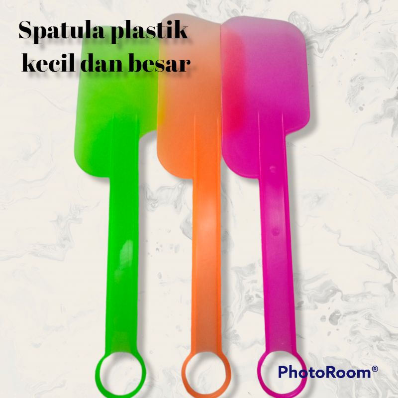 Jual spatula plastik/sudet/sutel/pengoles kue ukuran kecil dan besar ...