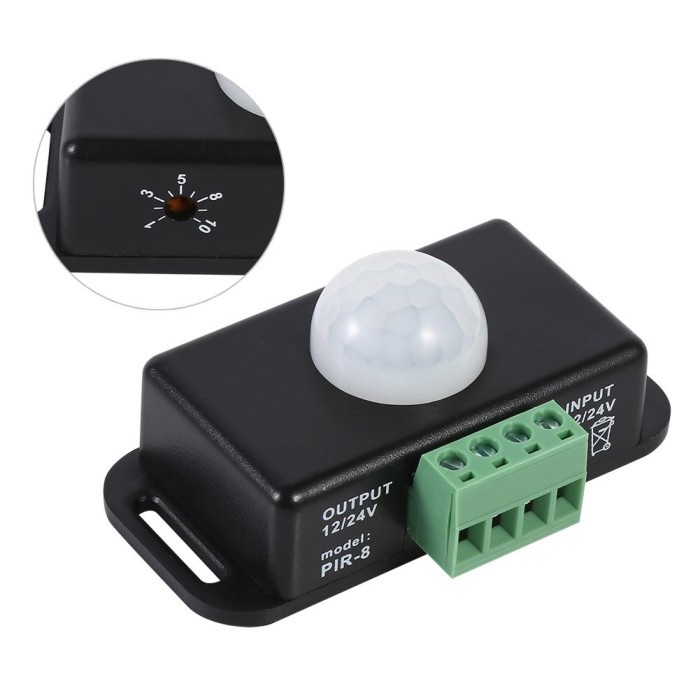 Jual Saklar Sensor Gerak Dc 12v 24v Pir Motion Infrared Switch Dc
