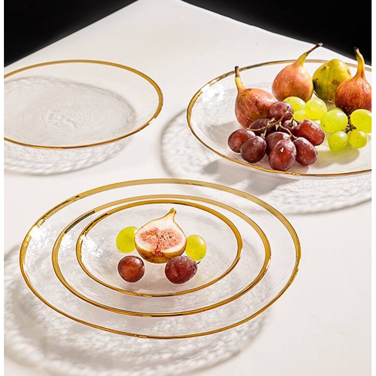 Jual Gold List plate | piring makan emas cantik | plate | Shopee Indonesia