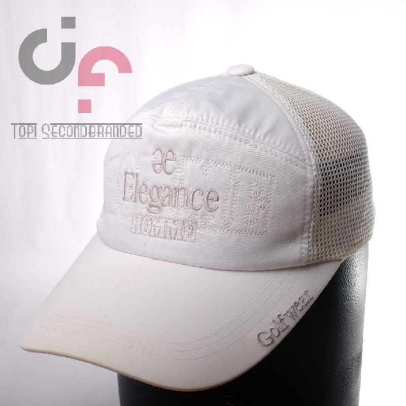 Jual Topi Cap merk Elegance warna Putih , Prelove Bekas Second Original ...