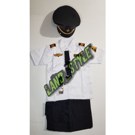 Jual baju pilot anak anak ,seragam profesi anak ,pakaian pilot | Shopee ...