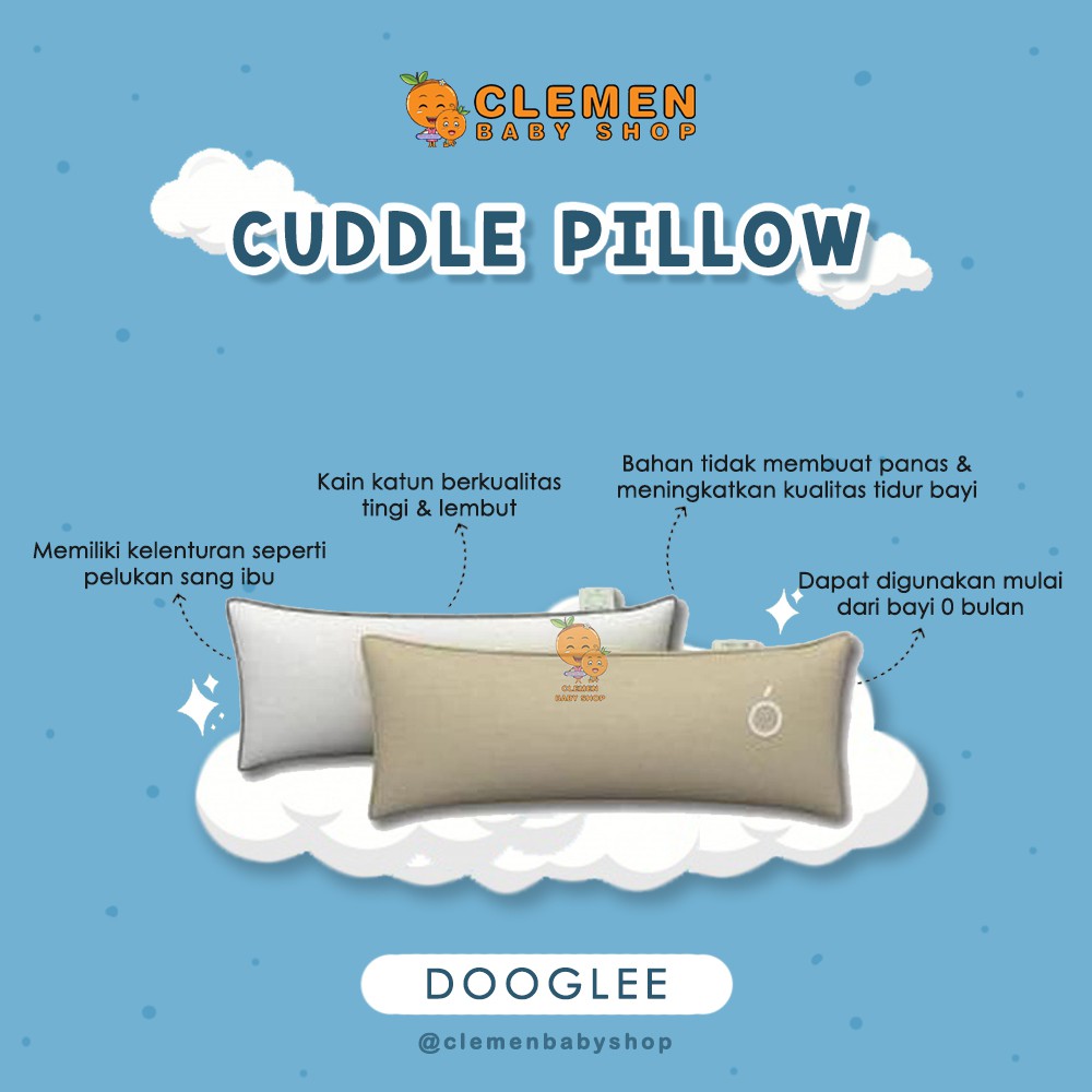 Jual Dooglee Cuddle Pillow & Case (Bantal Guling Bayi) | Shopee Indonesia