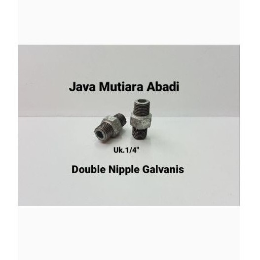 Jual Double Nepple/Hex Nipple 1/4" Galvanis/Double drat | Shopee Indonesia