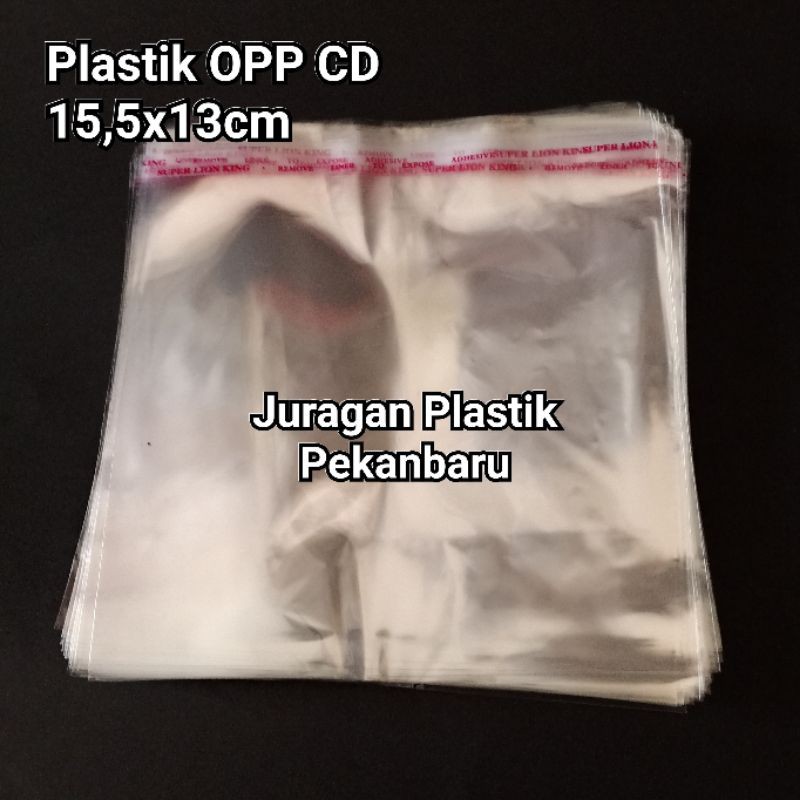 Jual Plastik OPP LEM 15,5x13cm isi 100 Lembar / Plastik Seal 15 CD DVD ...