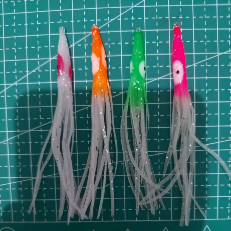 Jual CUMI KARET ASIST HOOK METAL JIG NEW 8 CM 4 VARIAN WARNA | Shopee ...