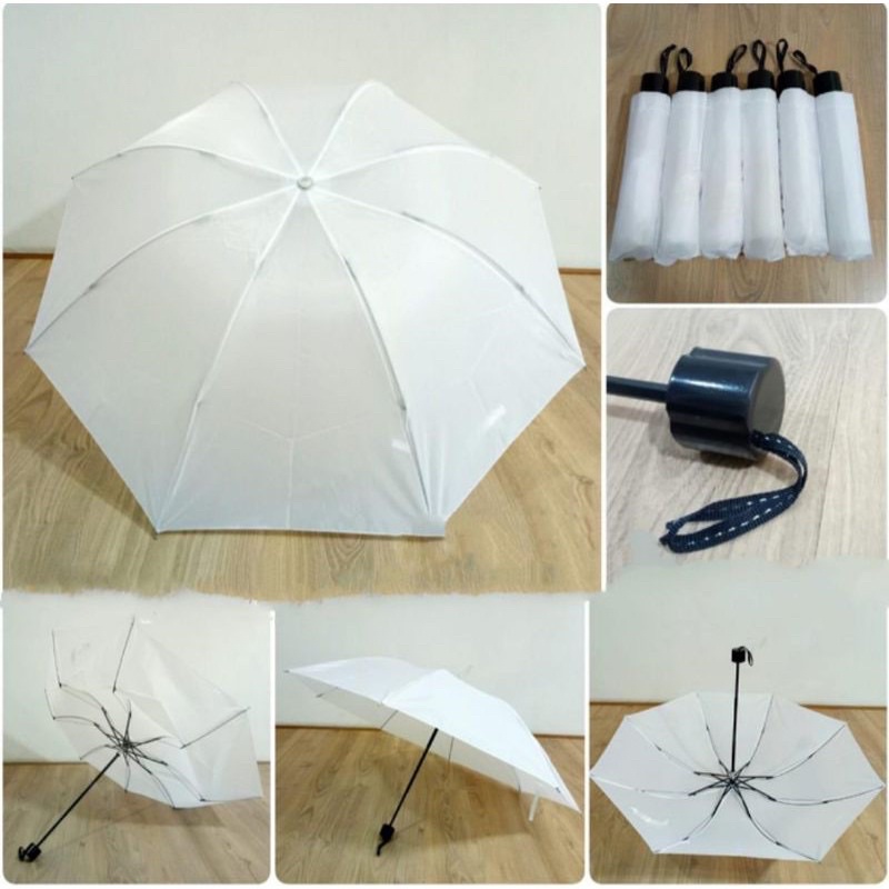 Jual Souvenir Payung Lipat Haji Payung Putih | Shopee Indonesia