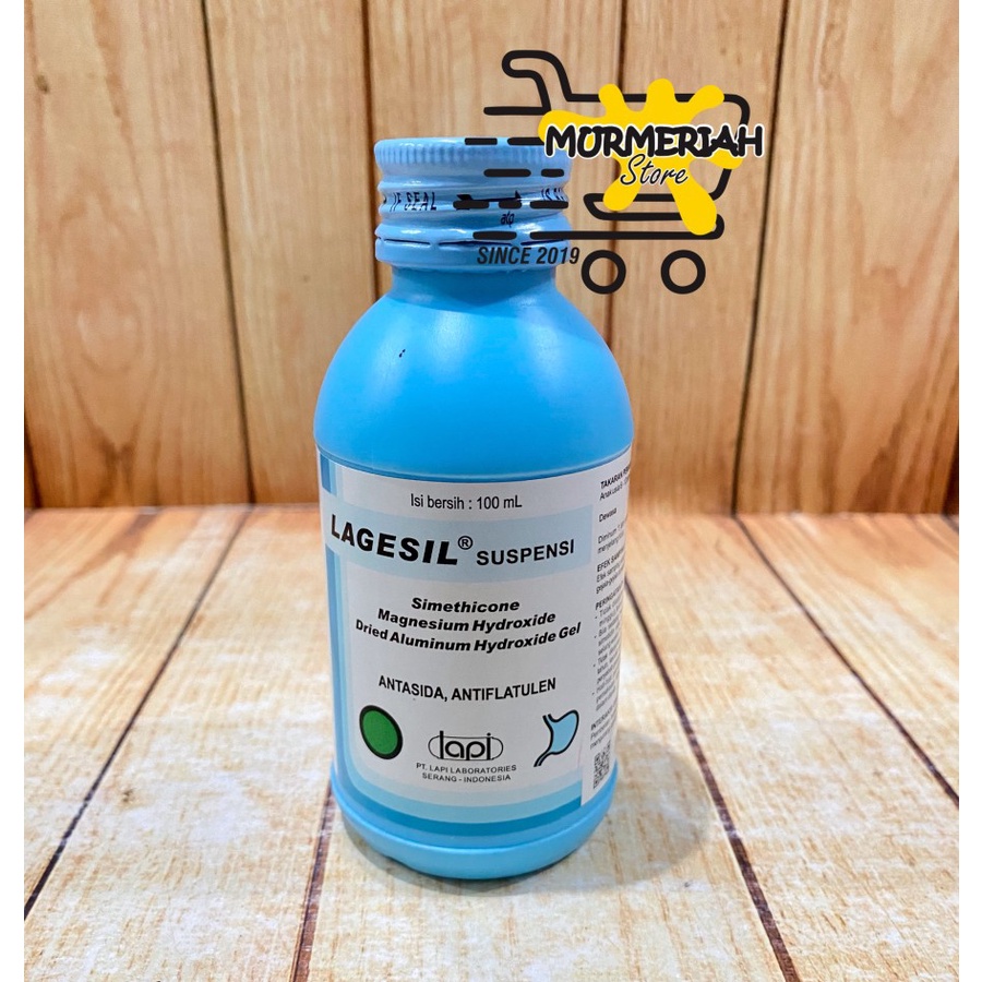 Jual LAGESIL Suspensi 100 ml - Antasida Syrup Obat Maag, Mual,Nyeri Lambung | Shopee Indonesia