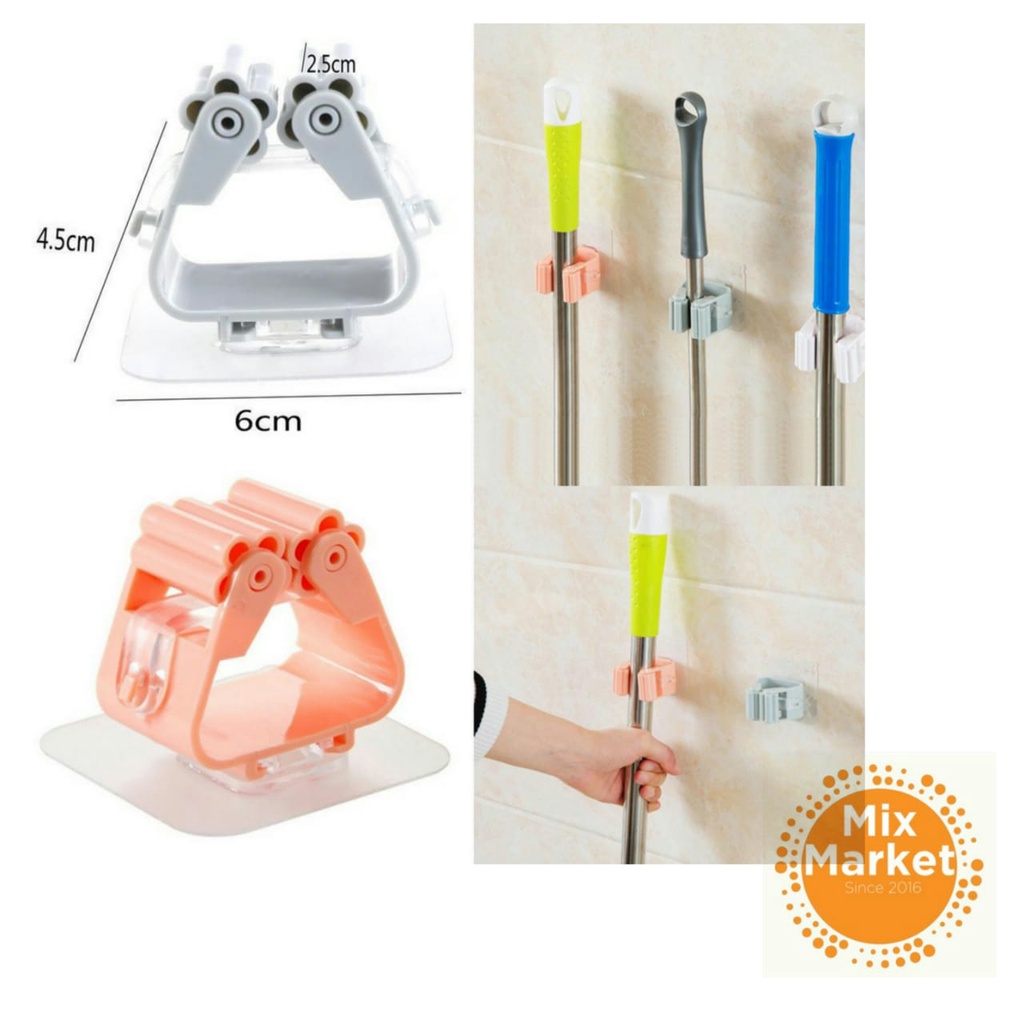 Jual Gantungan Sapu Rak Pel Kamar Mandi Kait Penyimpanan Rumah ...