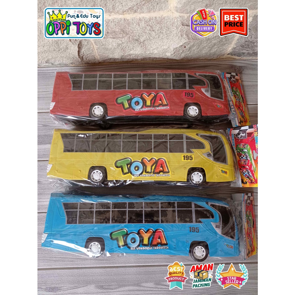 Jual [COD] Mainan Bus Toya WJS159 - Mainan The Little Bus Toya Besar ...