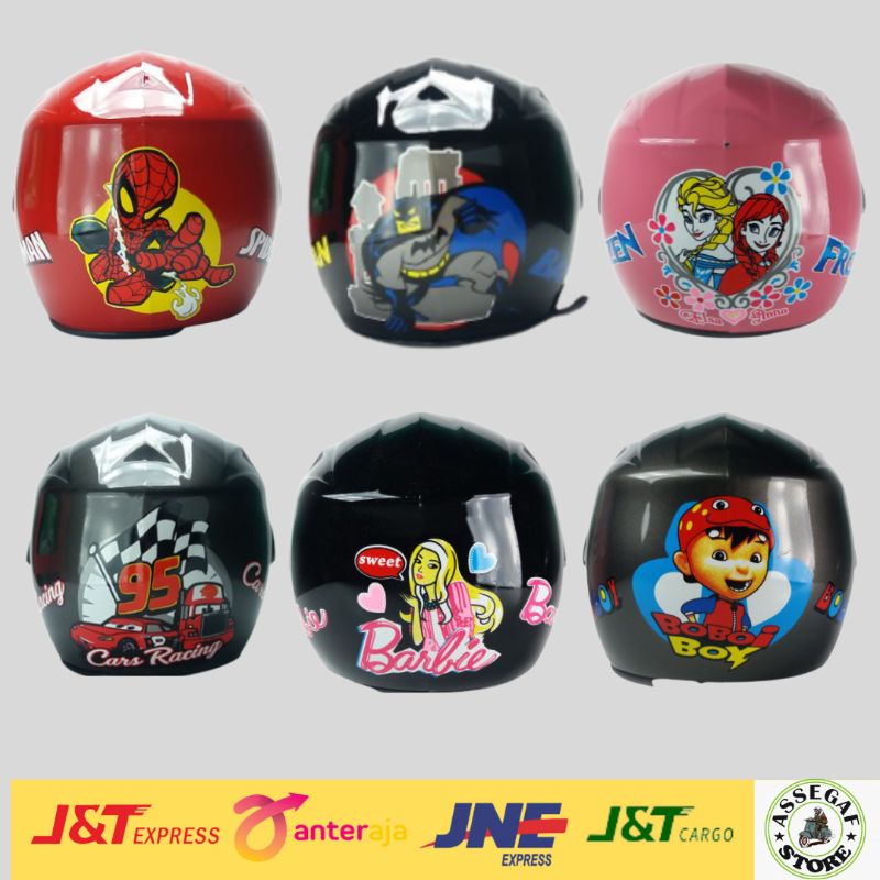 Jual HELM ANAK USIA 4 TAHUN LAKI-LAKI PEREMPUAN MOTIF BANYAK DAN BAGUS ...