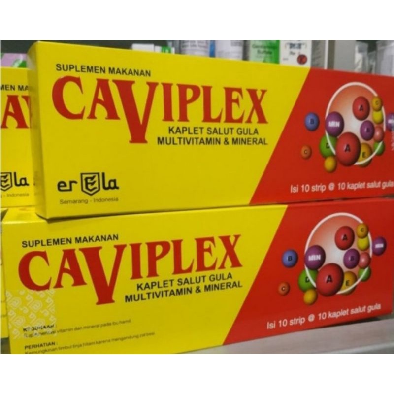 Jual Caviplex Multi Vitamin strip isi 10 tablet | Shopee Indonesia