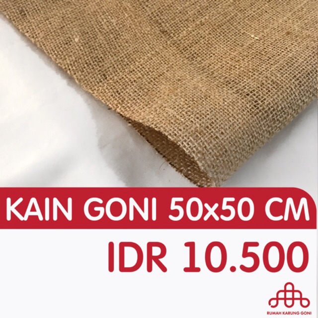 Kain Goni 50x50 CM - Karung Goni Baru Backdrop - Table Runner ...