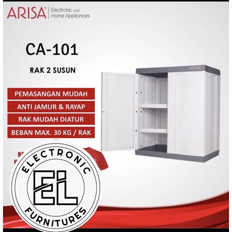 Jual LEMARI PLASTIK ARISA KECIL CA-101 GREY ABU ABU Indonesia|Shopee Indonesia