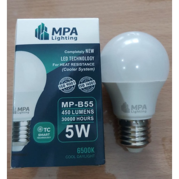 Jual Lampu LED Bohlam MPA Lighting 5 Watt PUTIH | Shopee Indonesia