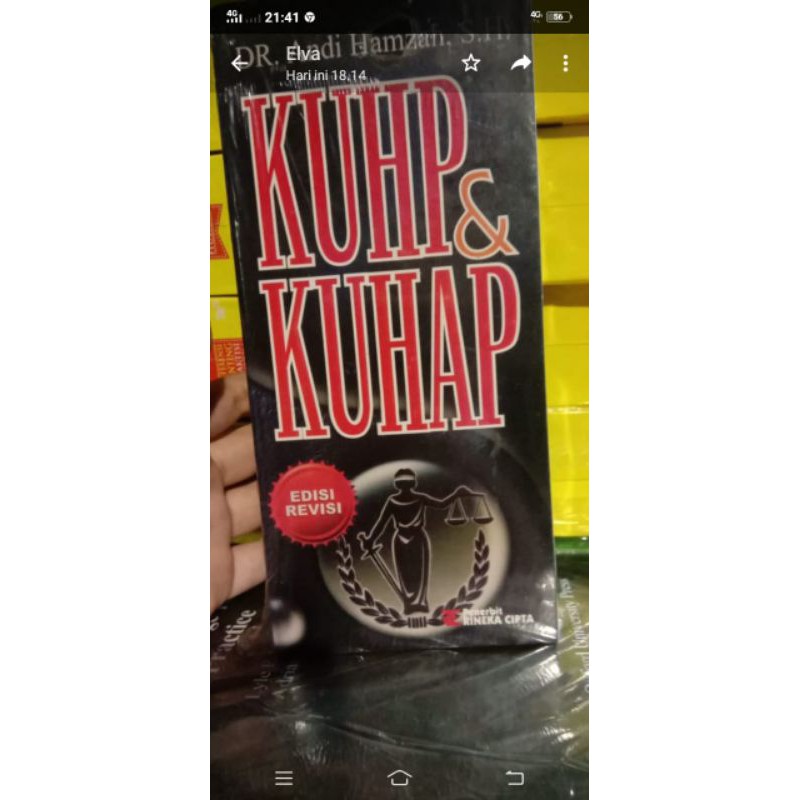 Jual KUHP dan KHUAP karangan Andi Hamzah edisi revisi Indonesia|Shopee Indonesia