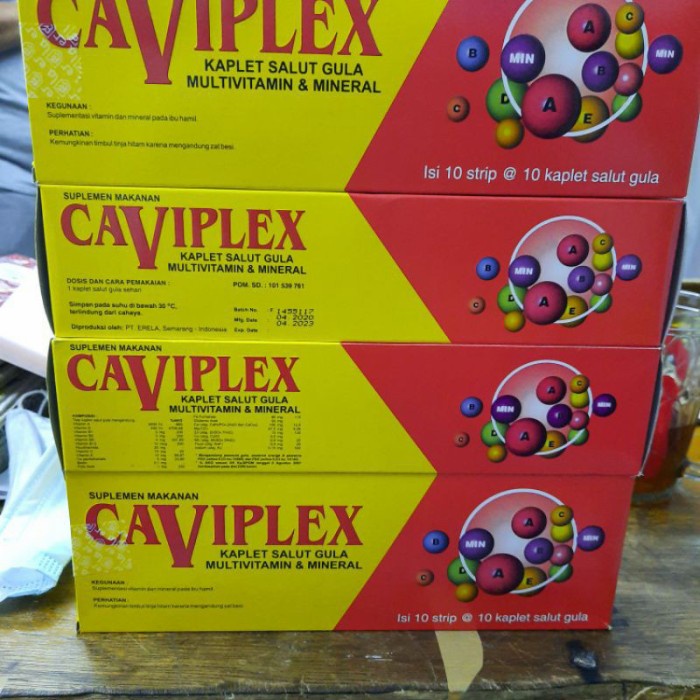 Jual Caviplex tablet multivitamin per strip Indonesia|Shopee Indonesia