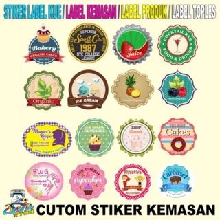 Jual stiker label kemasan stiker kue stiker bolu stiker toples stiker ...