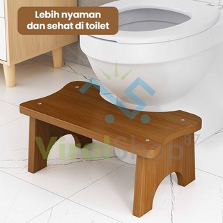Jual Pijakan Kaki bangku Toilet duduk Kloset Duduk Foldable Kayu Wc ...