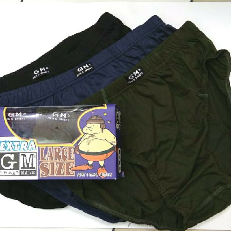 Jual 1 PACK (3 pcs) CELANA DALAM PRIA GM 41-016//CD PRIA JUMBO//CD ...