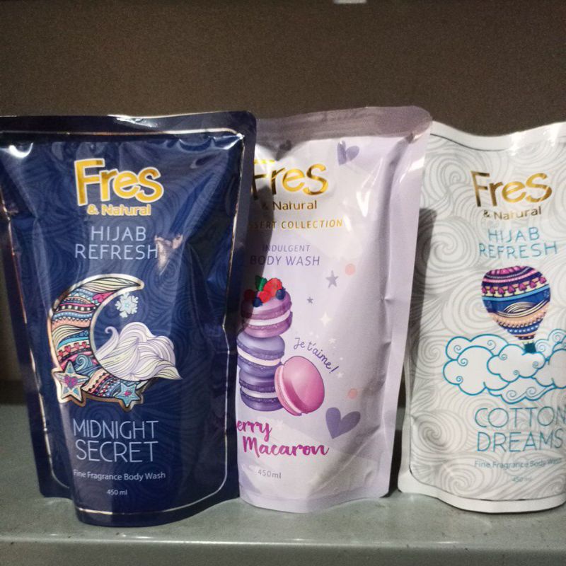 Jual sabun cair/body wash fres & natural 450ml/400ml | Shopee Indonesia