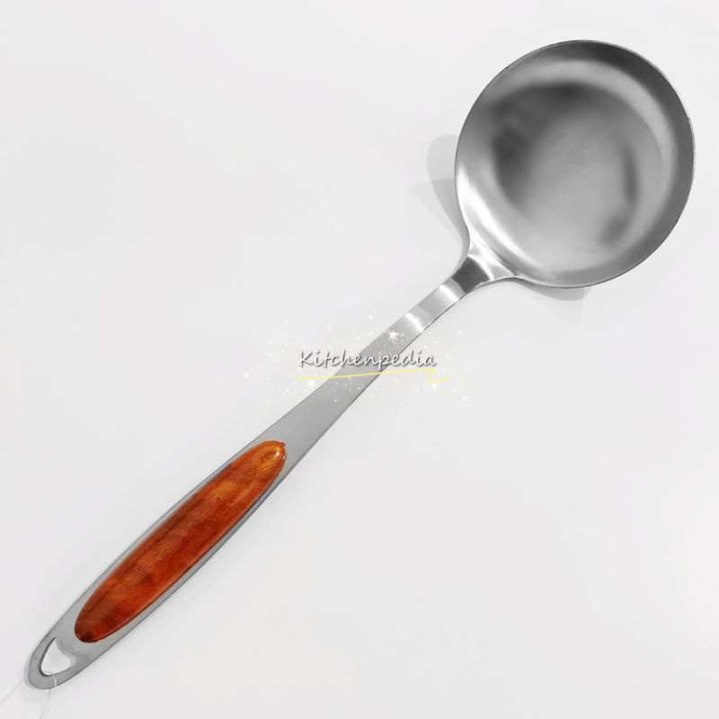 Jual Centong Sayur Sendok Kuah Sodet Kuali Sutil Masak Sup Gagang Kayu ...