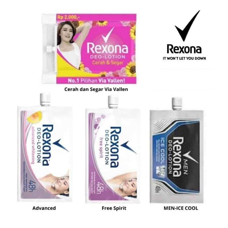 Jual Rexona Deo Lotion Sachet All Varian #UNI | Shopee Indonesia
