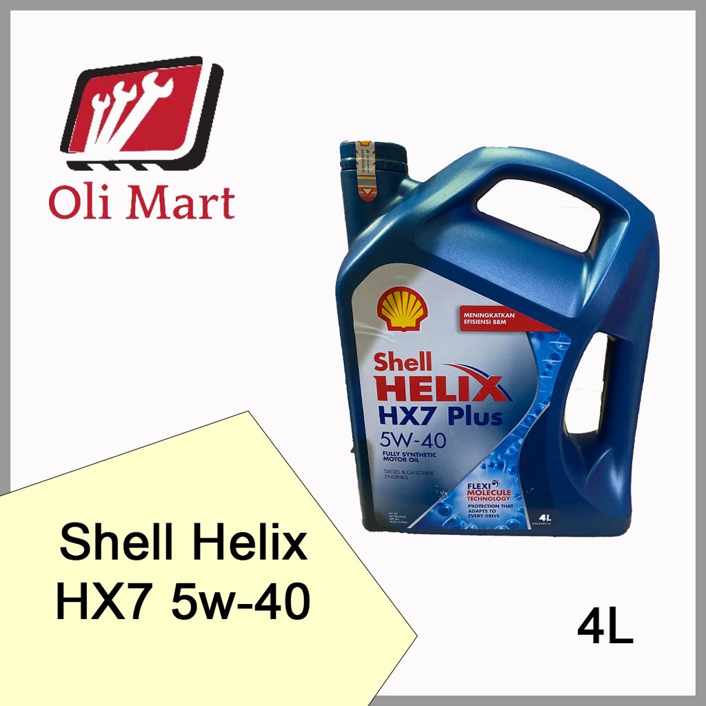 Jual Oli Shell Helix Hx7 5w40 4L | Shopee Indonesia