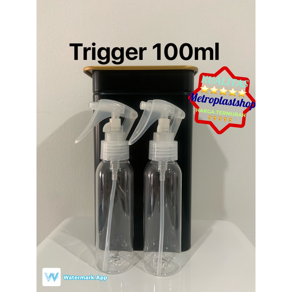 Jual Botol spray trigger 100 ml 100ml bening botol spray 100ml bening | Shopee Indonesia