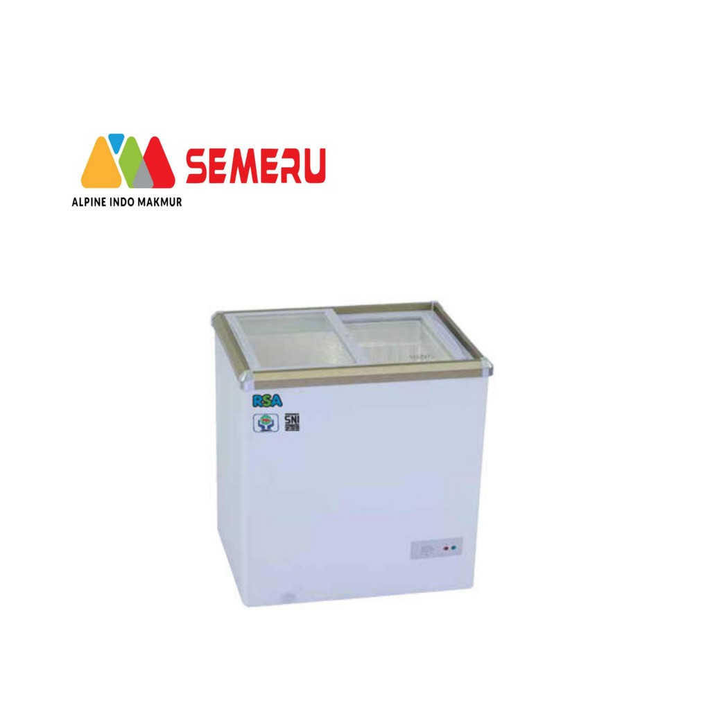 Jual RSA SLIDING FLAT GLASS FREEZER 100 L XS-110 (KHUSUS MAKASSAR ...