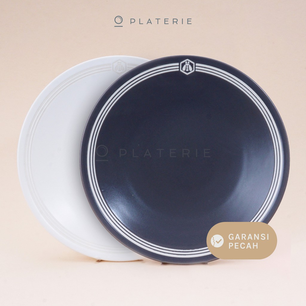 Jual PLATERIE Piring Keramik Dinner Plate 10In Lagguiole Griss | Shopee ...