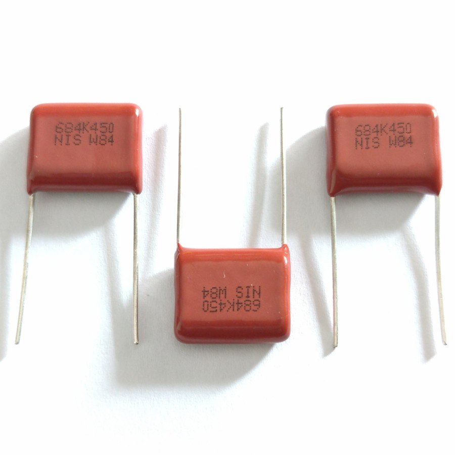 Jual kapasitor milar 680nf 450v / capacitor mylar 684 450volt / 684 ...