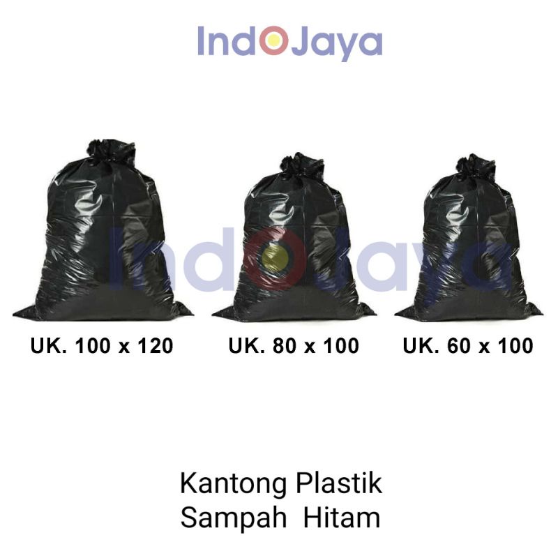 Jual KANTONG SAMPAH BESAR HITAM 100x120 / PLASTIK PACKING BESAR ...