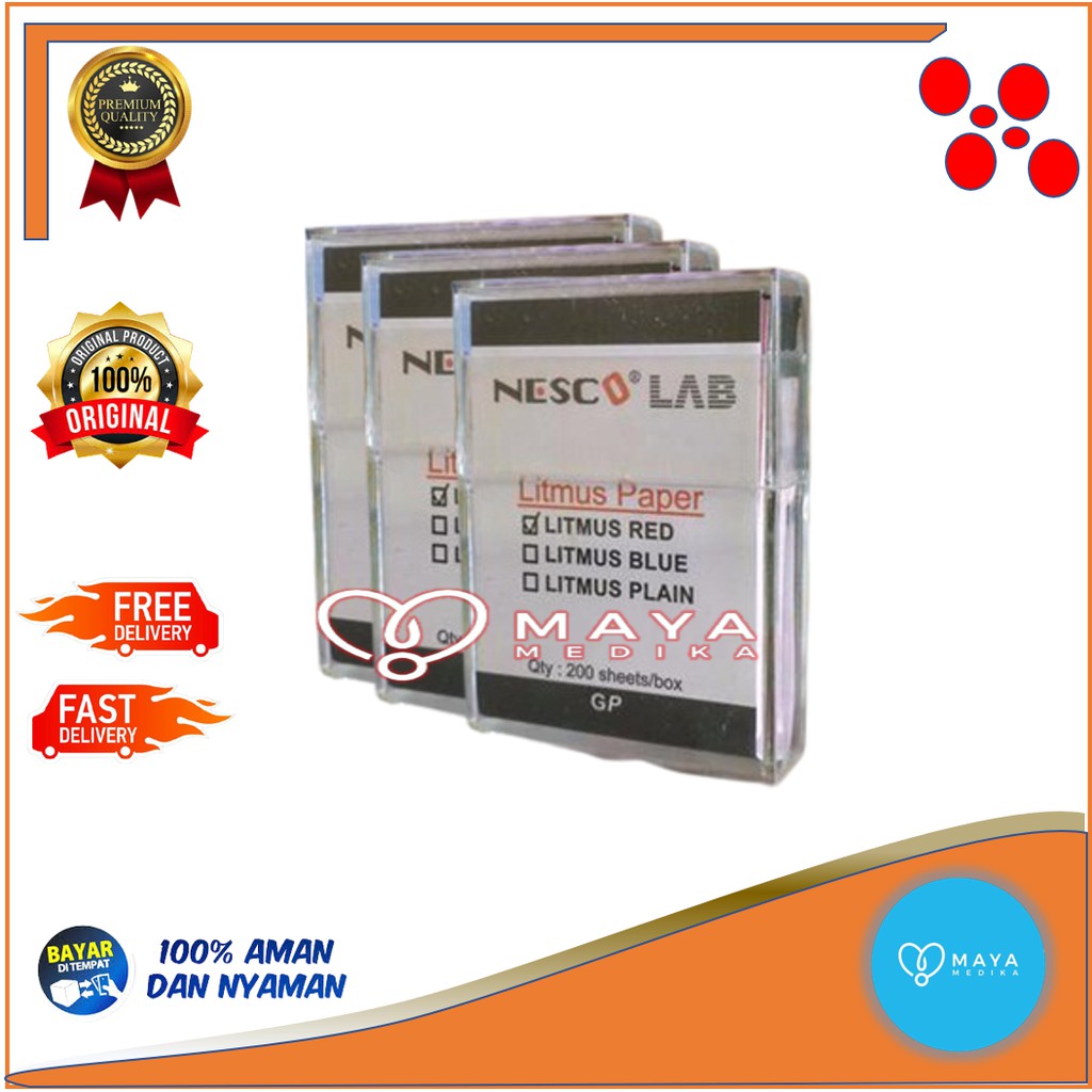 Jual Kertas Lakmus / Nesco / Litmus Paper / Merah | Shopee Indonesia